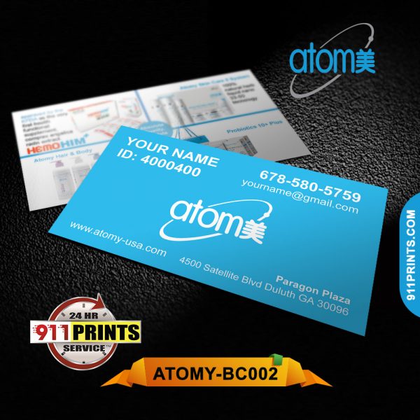 aTomy Business Cards #002 - 911Prints || 24hr Printing & Marketing Services